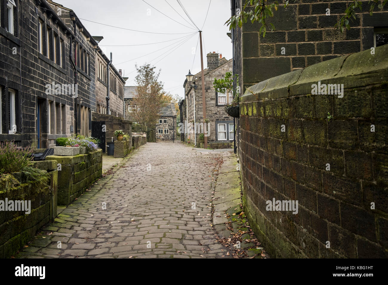 Heptonstall village Calderdale. West Yorkshire, England, UK Stock Photo ...