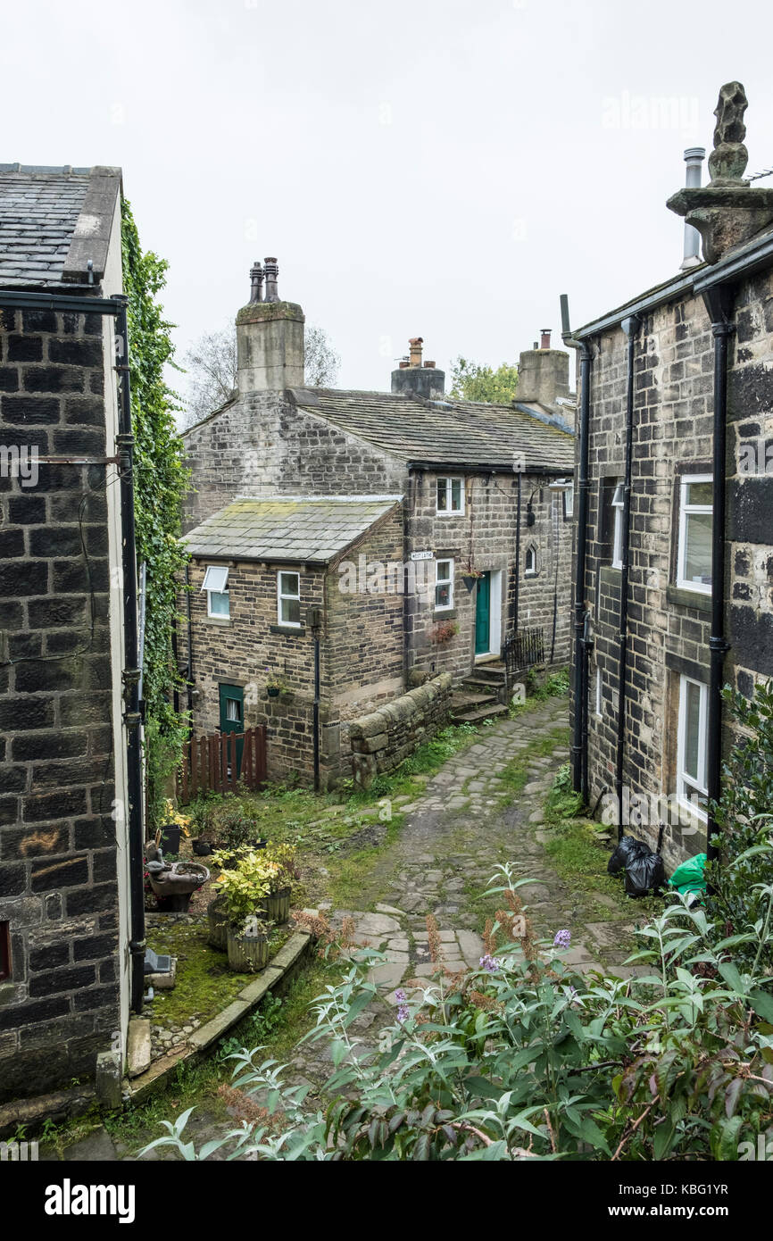 Heptonstall village Calderdale. West Yorkshire, England, UK Stock Photo ...