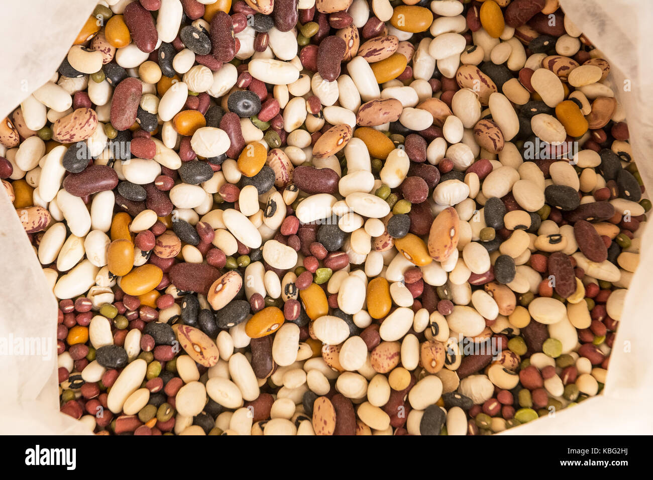 A Only one mix beans in pattern Stock Photo - Alamy