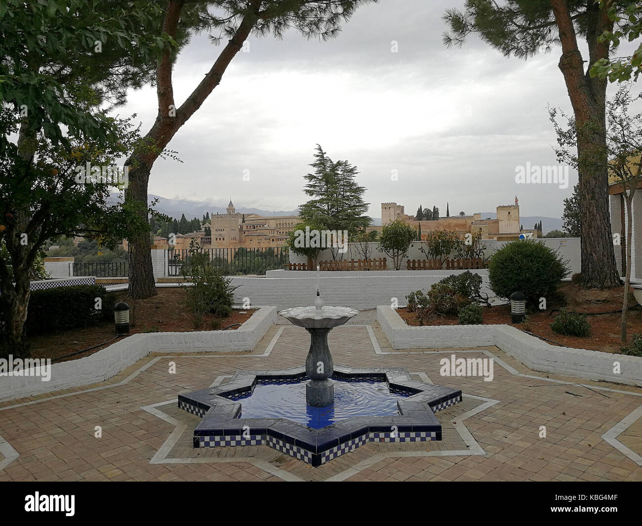 palaces of the Alhambra in Granada, from the Mosque Stock Photo - Alamy
