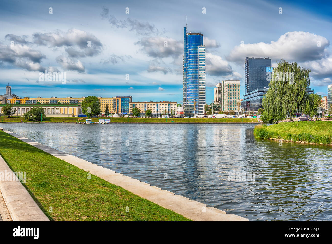 Minsk, Belarus: central part of the city in the summer Stock Photo - Alamy