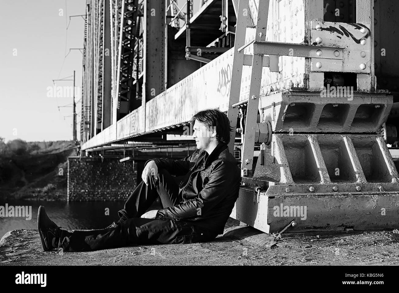 Industrial metal musician Black and White Stock Photos & Images - Alamy