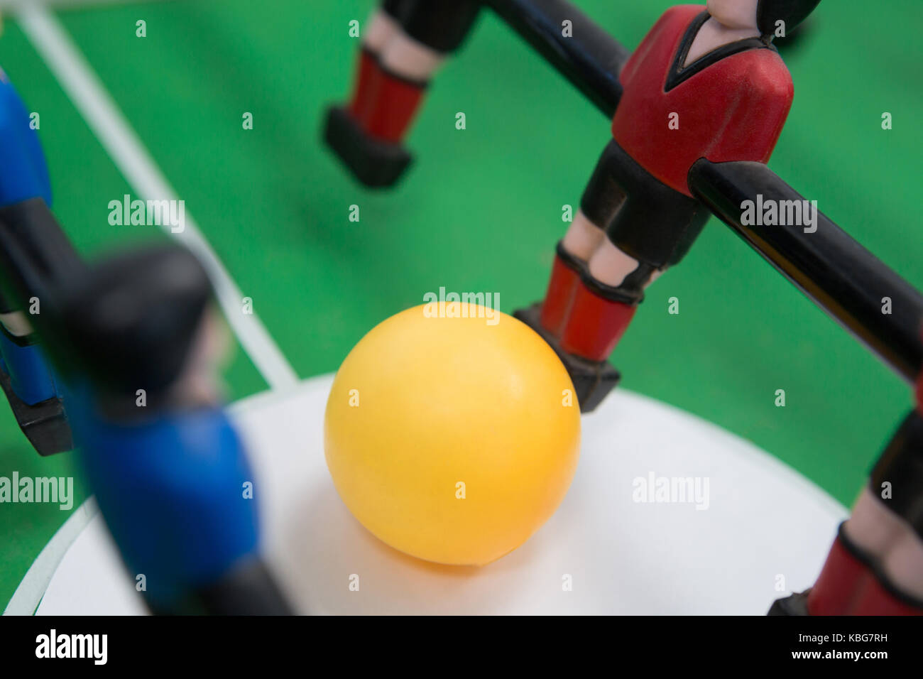 Close-up of table soccer game Stock Photo - Alamy