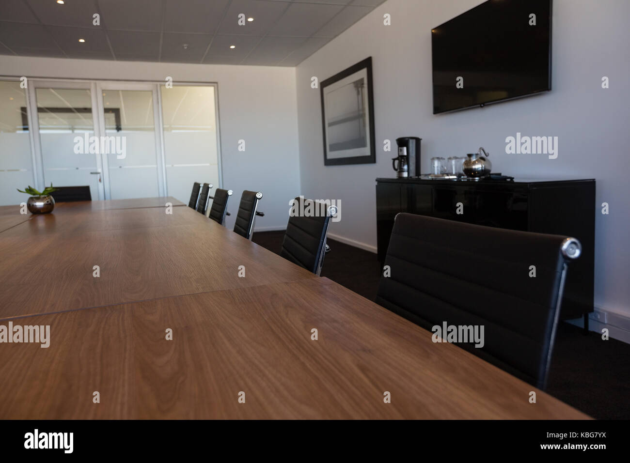 Interior of empty conference room at modern office Stock Photo - Alamy