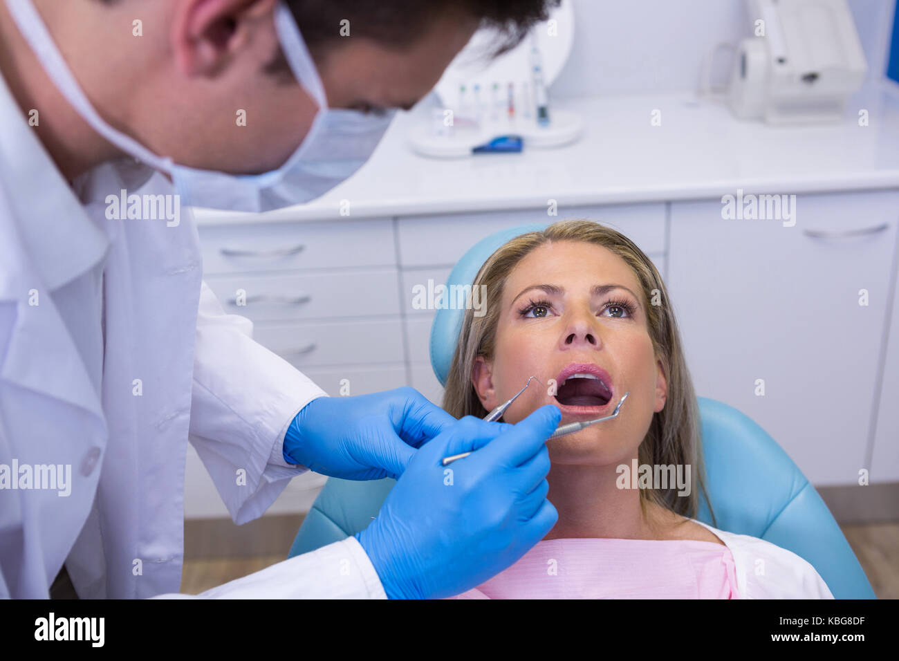 Sitting mouth open medical examination healthcare and medicine ...