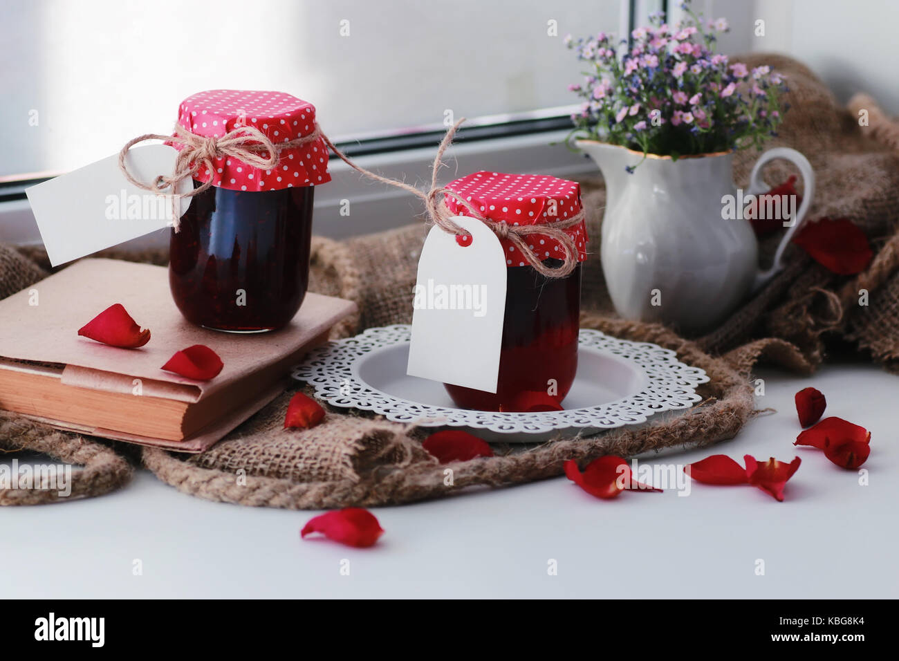 rustic homemade jam Stock Photo - Alamy