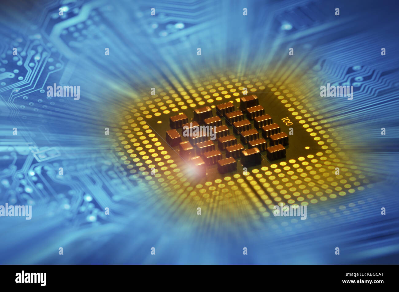 computer processors and electronic circuit with lighting effects ...