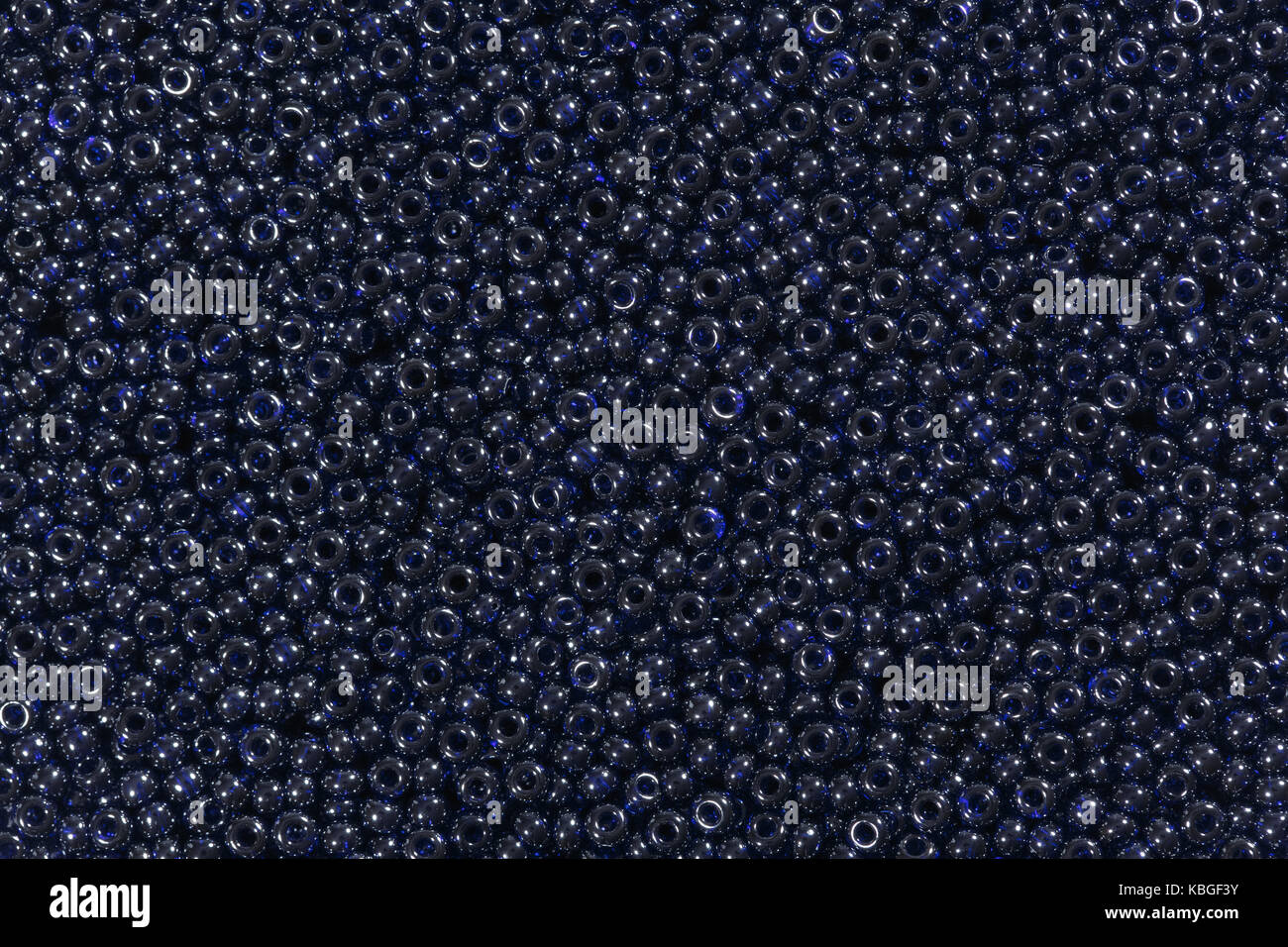 Beads of dark blue colour Stock Photo - Alamy