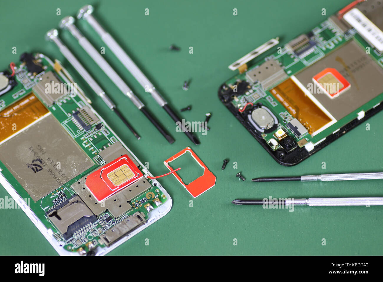 phone chip micro repair Stock Photo - Alamy