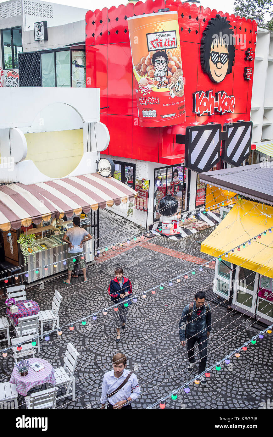 Think Park, sopping mall, Nimmanhaemin road, Chiang Mai, Thailand Stock ...