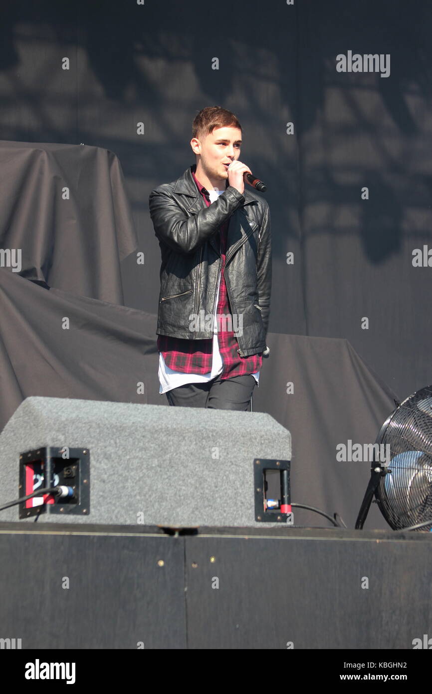 Joe Woolford performing at Eirias Stadium Colwyn bay Wales Stock Photo ...