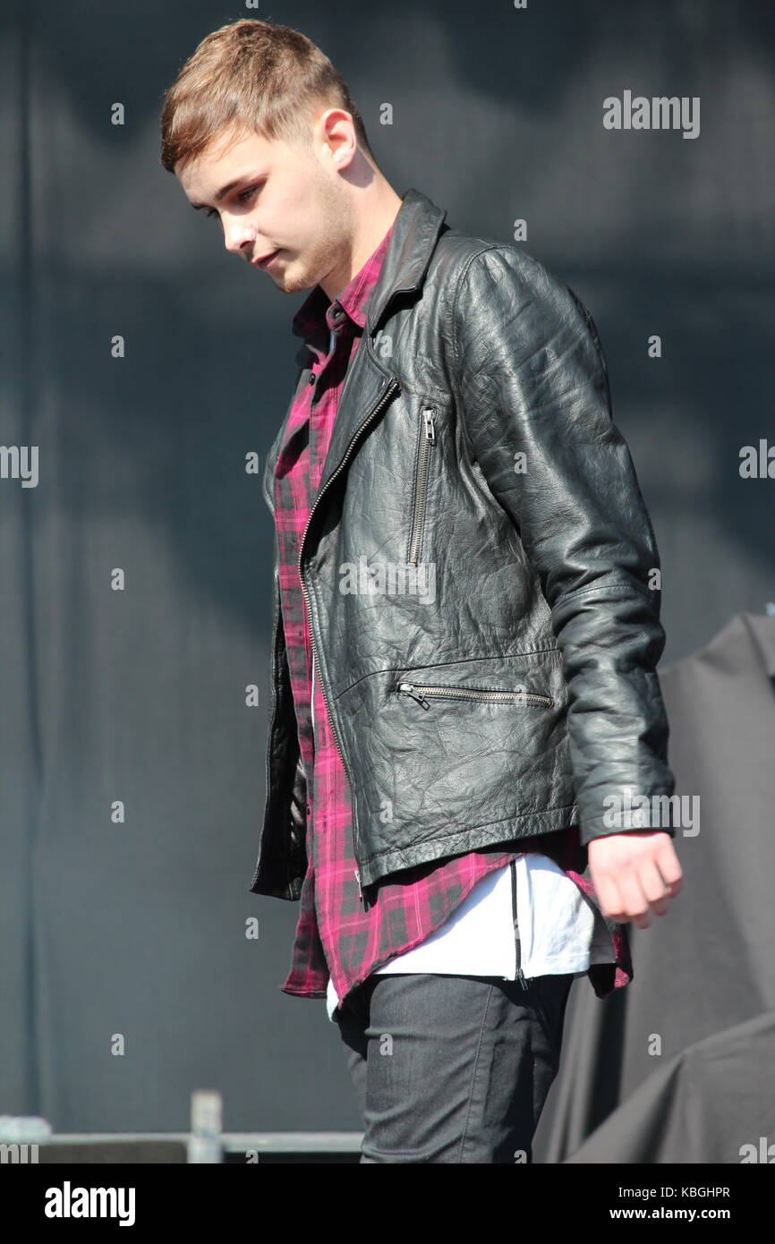 Joe Woolford performing at Eirias Stadium Colwyn bay Wales Stock Photo ...