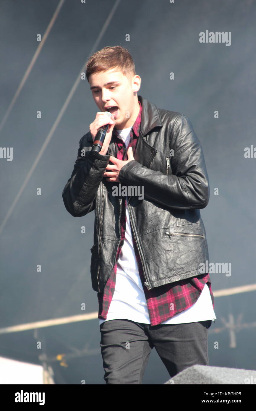 Joe Woolford performing at Eirias Stadium Colwyn bay Wales Stock Photo ...