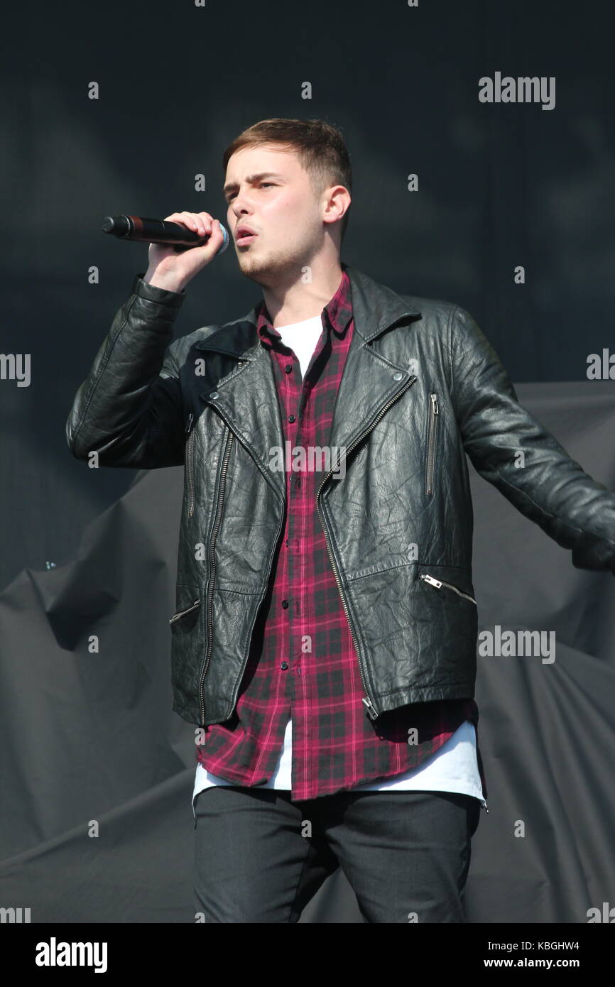 Joe Woolford performing at Eirias Stadium Colwyn bay Wales Stock Photo ...