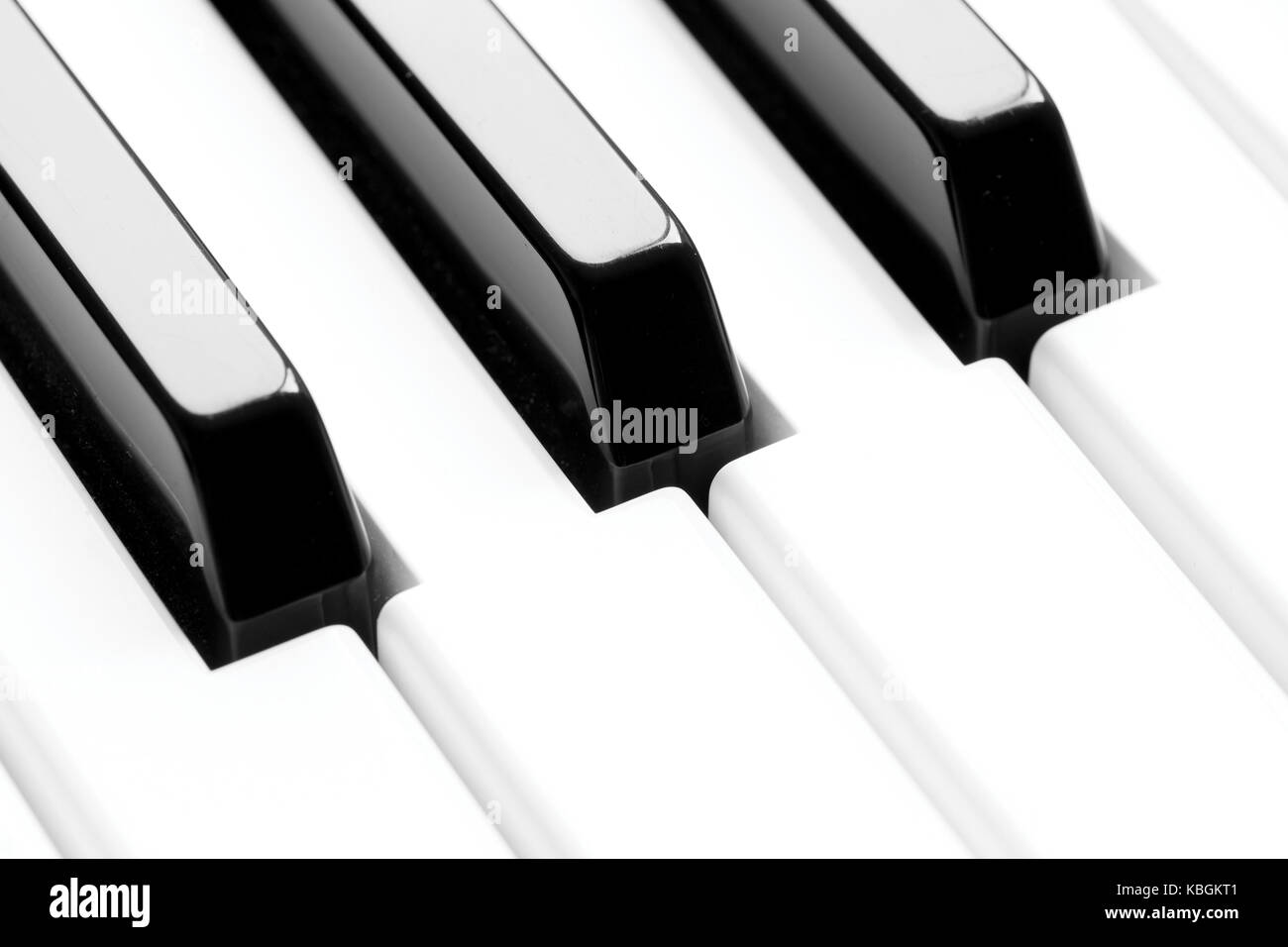 Close up image of black and white keyboard keys Stock Photo - Alamy