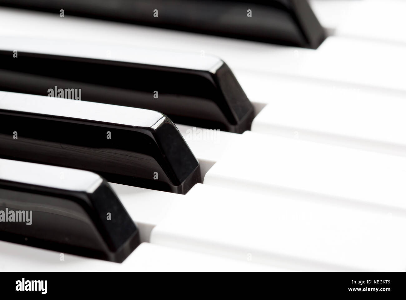 Close up image of black and white keyboard keys Stock Photo - Alamy