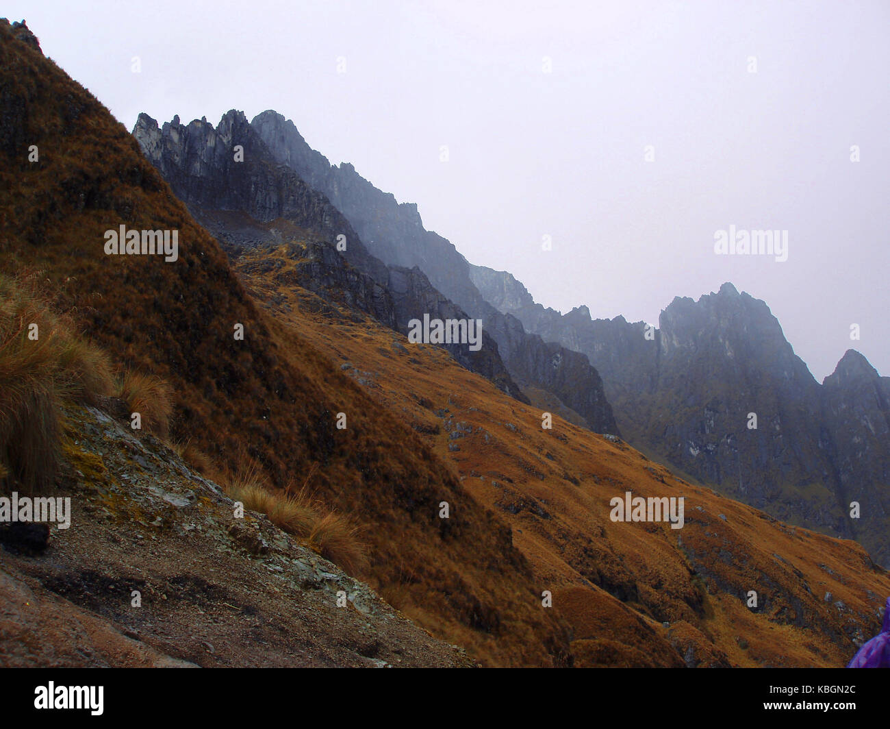 Inka Trail View Stock Photo - Alamy