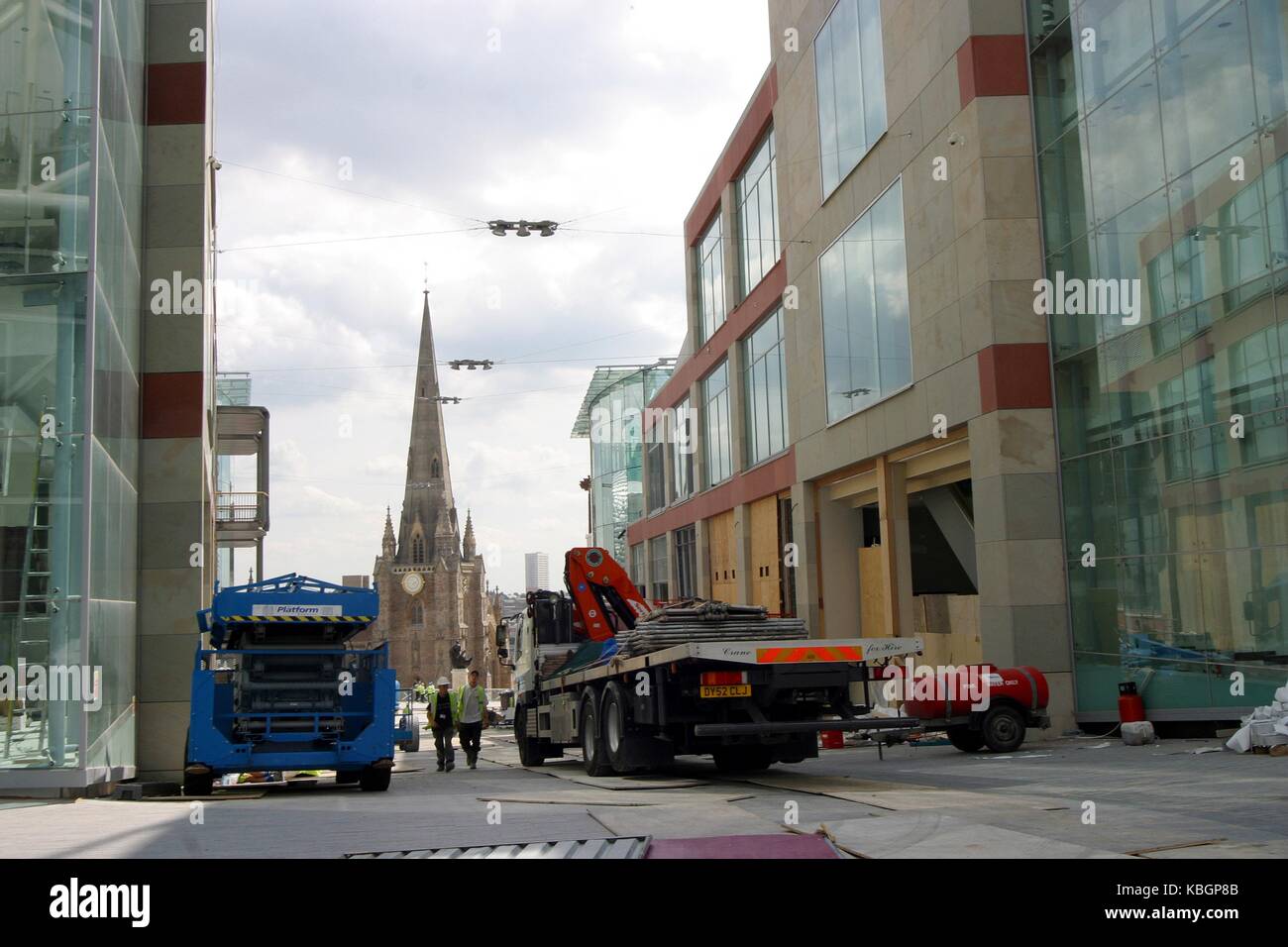 The Birmingham Bullring Centre under construction, 2003. Birmingham ...