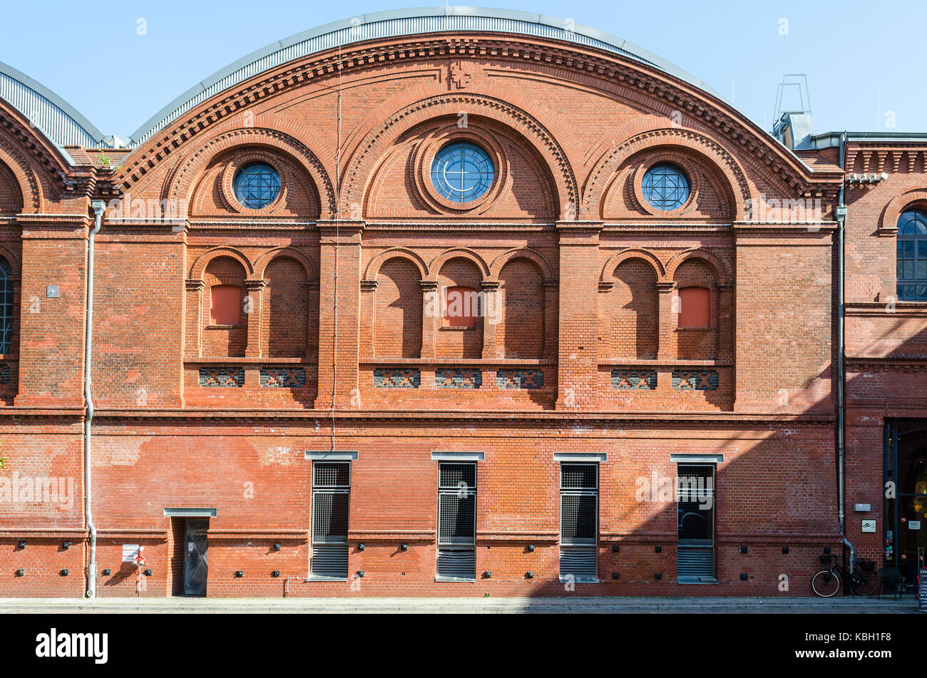 old red brick building with a round roof Stock Photo - Alamy