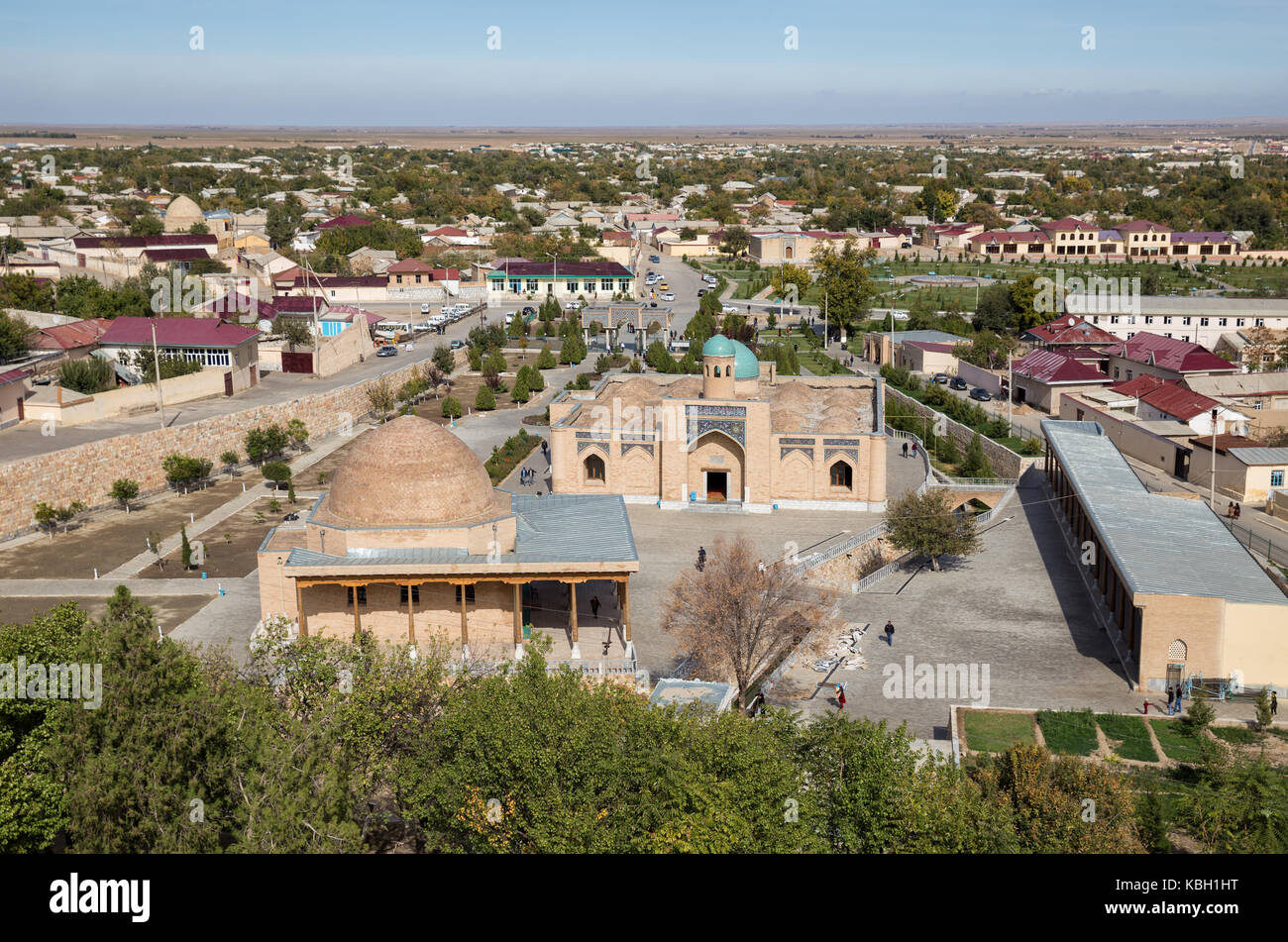 Uzbekistan. View down to Nurata from the fort of Alexander the Great ...