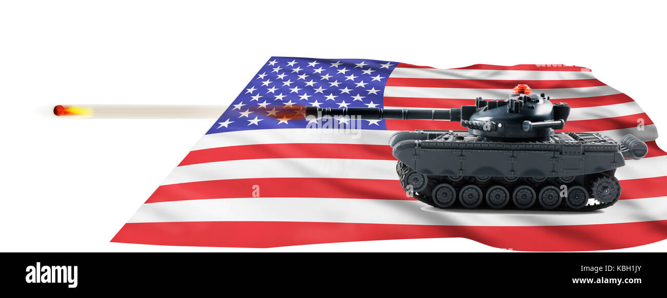 American fire power with tank firing Stock Photo - Alamy