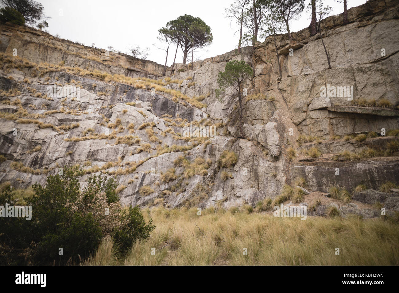 View of rocky cliff in countryside Stock Photo - Alamy