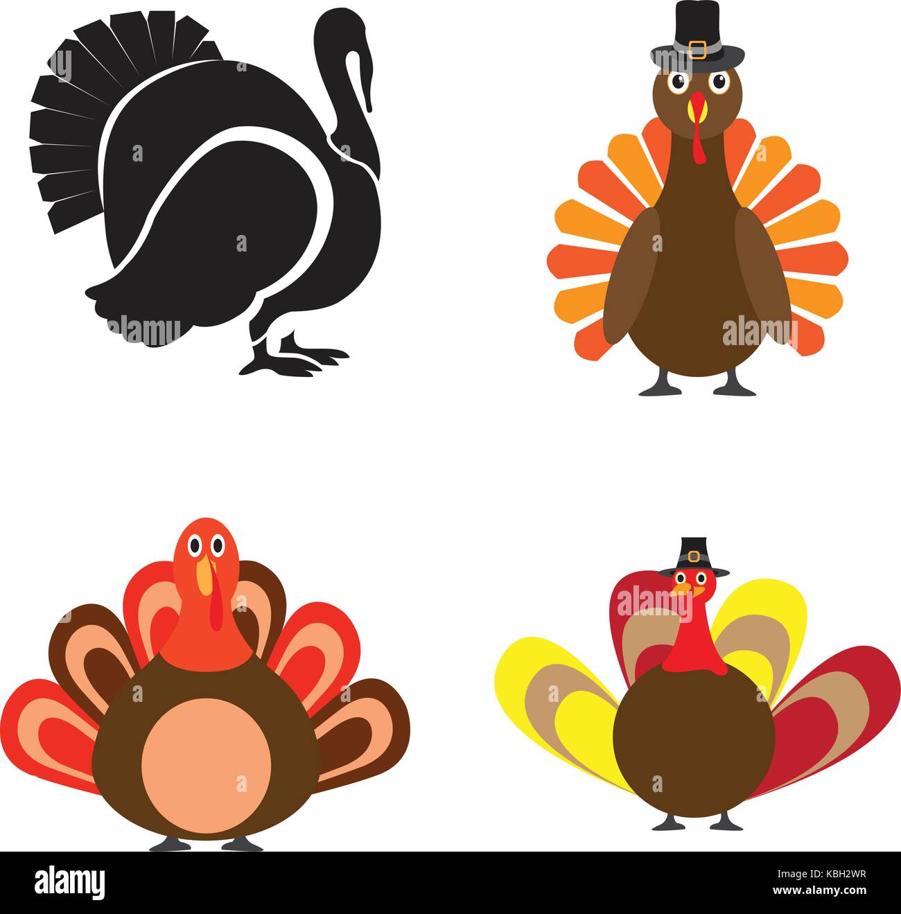 Set of turkey icons Stock Vector Image & Art - Alamy