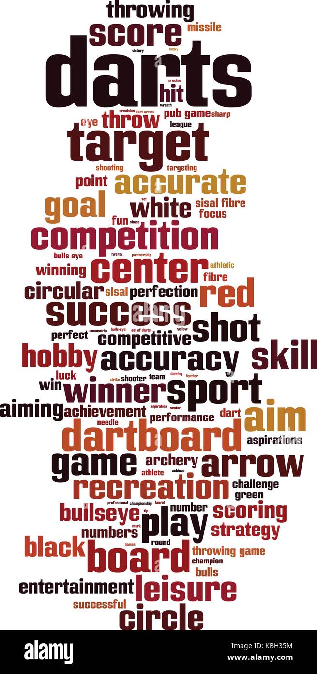 Darts word cloud concept. Vector illustration Stock Vector Image & Art ...