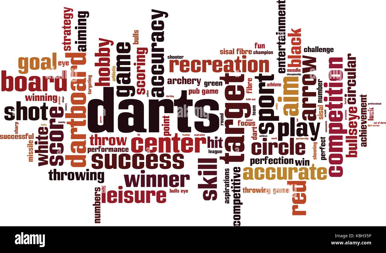 Darts word cloud concept. Vector illustration Stock Vector Image & Art ...