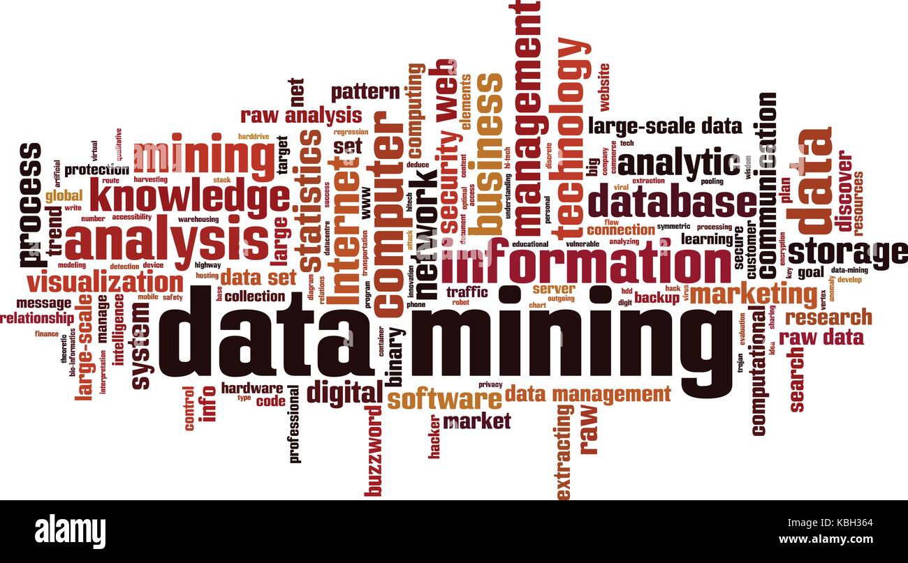 Word cloud for data Stock Vector Images - Alamy