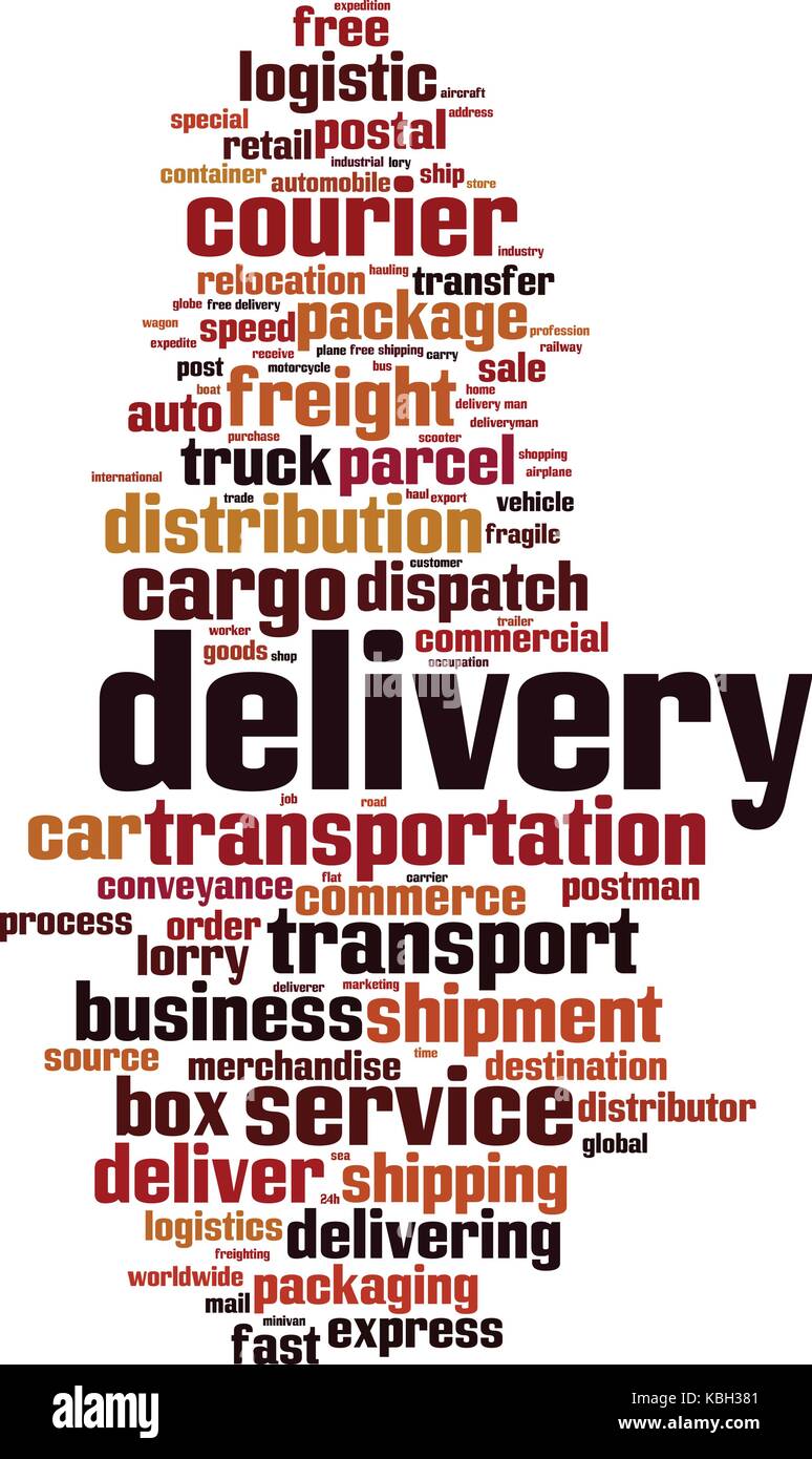 Delivery word cloud concept. Vector illustration Stock Vector Image & Art - Alamy