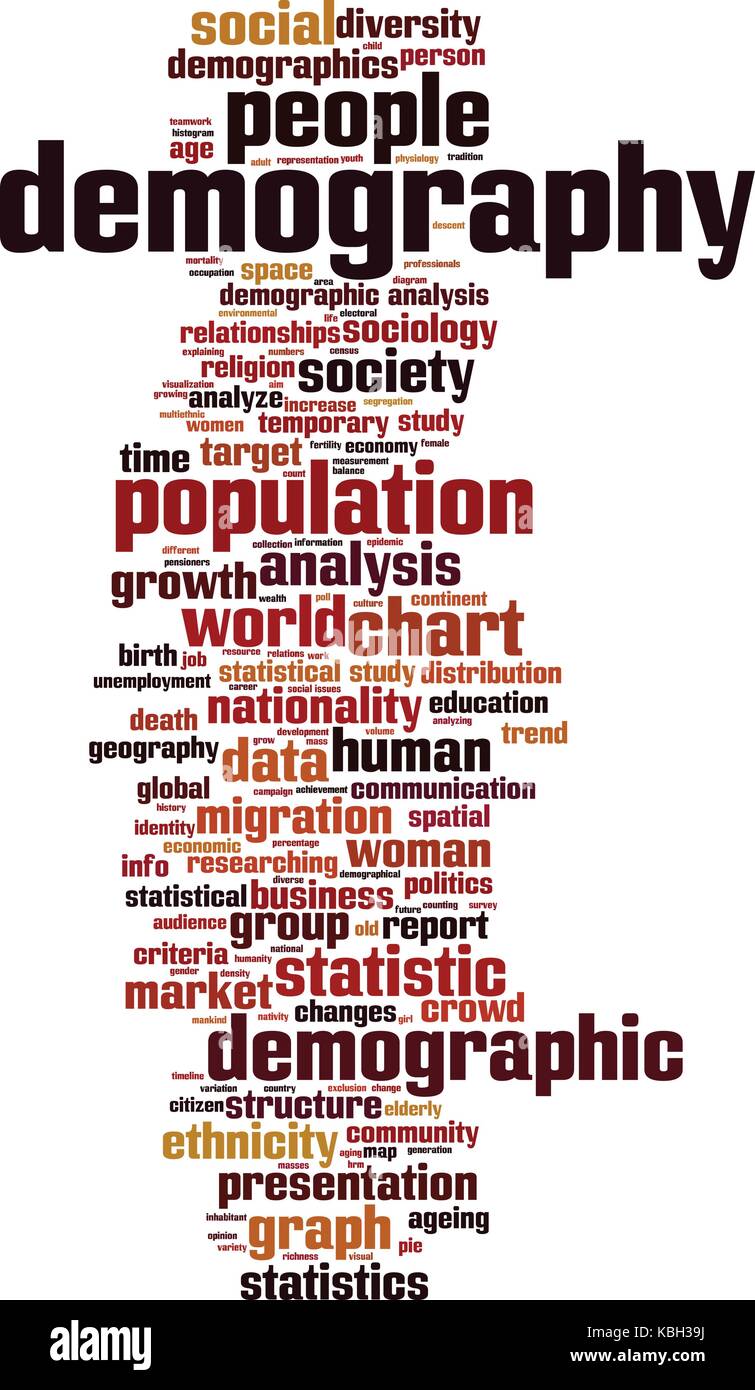 Demography word cloud concept. Vector illustration Stock Vector Image ...