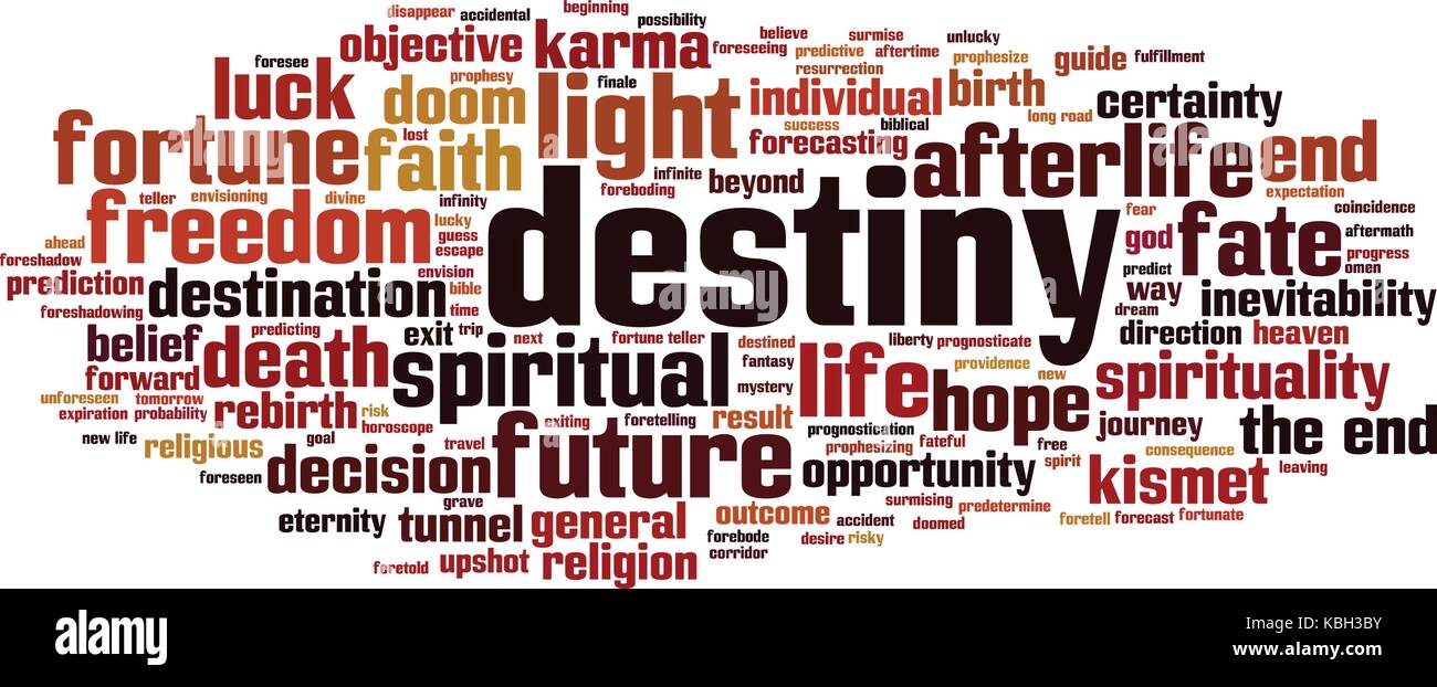 Destiny word cloud concept. Vector illustration Stock Vector Image ...