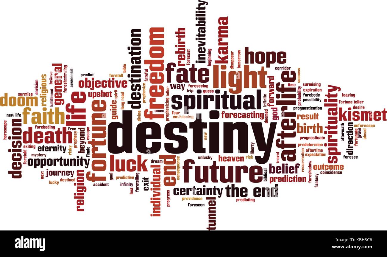 Destiny word cloud concept. Vector illustration Stock Vector Image ...