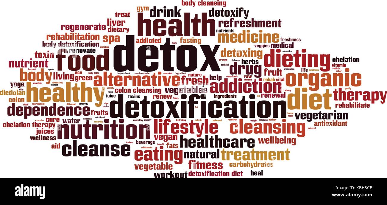 Detox word cloud concept. Vector illustration Stock Vector Image & Art ...