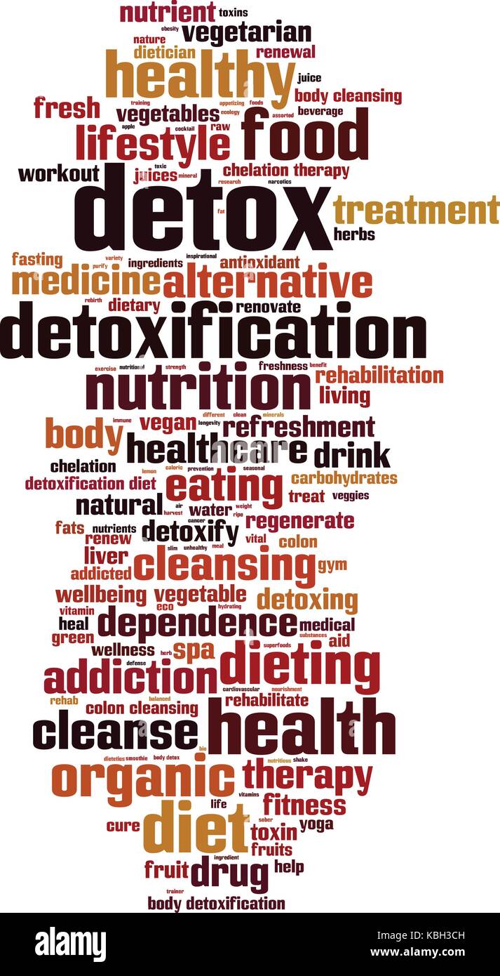 Detox word cloud concept. Vector illustration Stock Vector Image & Art ...