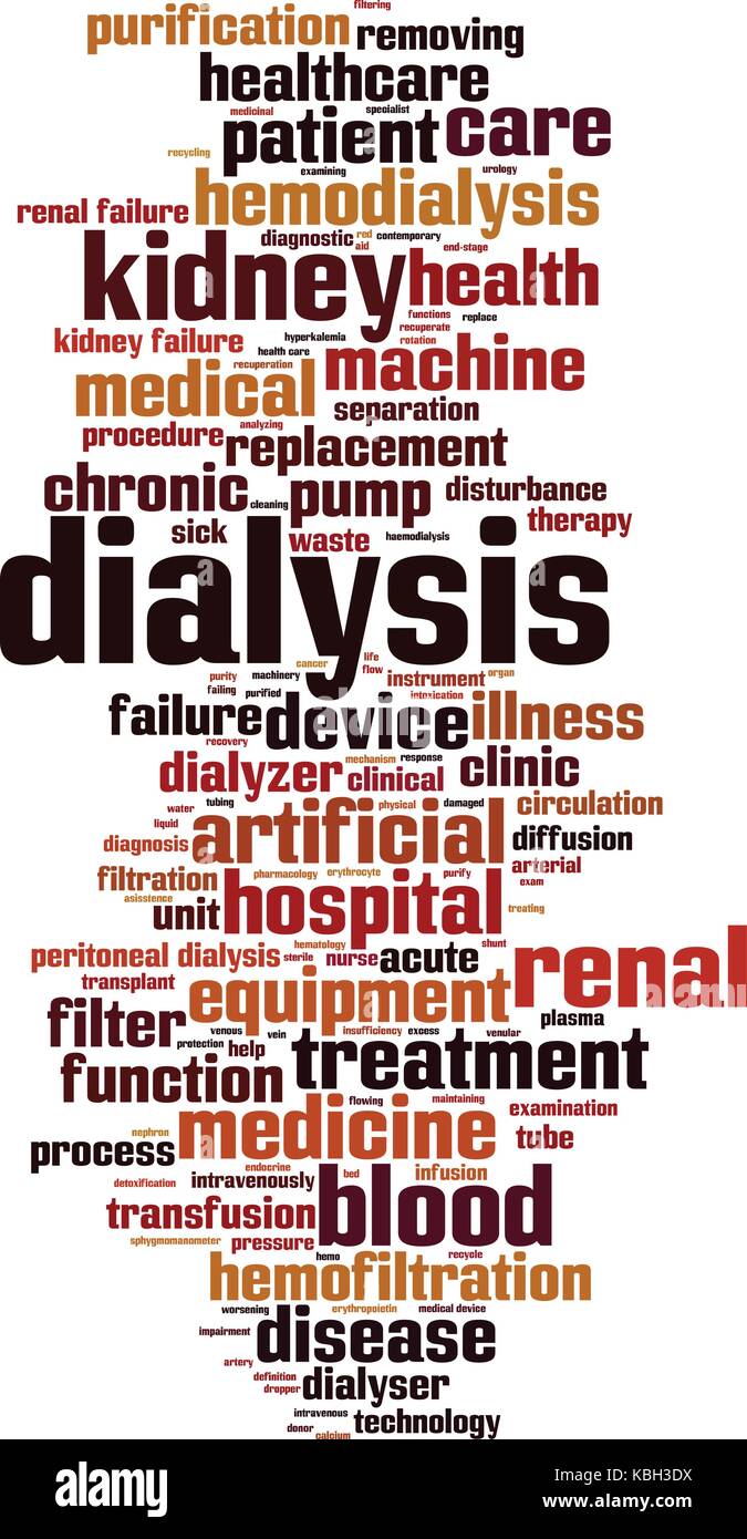 Dialysis word cloud concept. Vector illustration Stock Vector Image ...