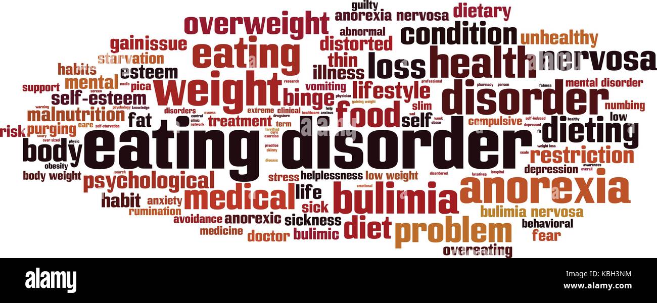 Eating Disorder Stock Vector Images - Alamy