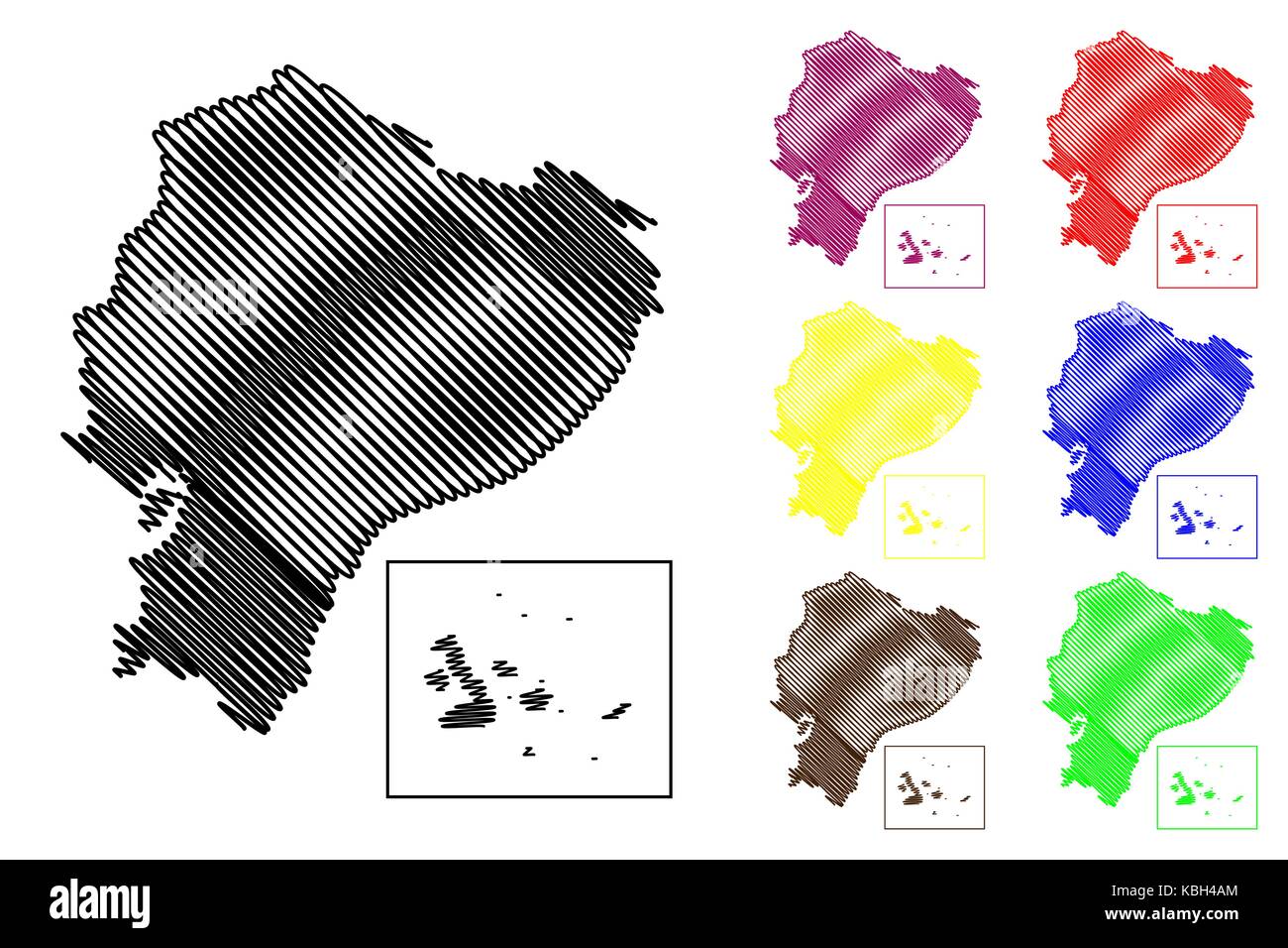 Geography travel ecuador galapagos Stock Vector Images - Alamy