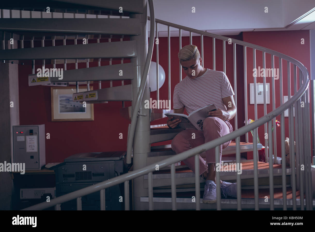 Reading stair hi-res stock photography and images - Alamy