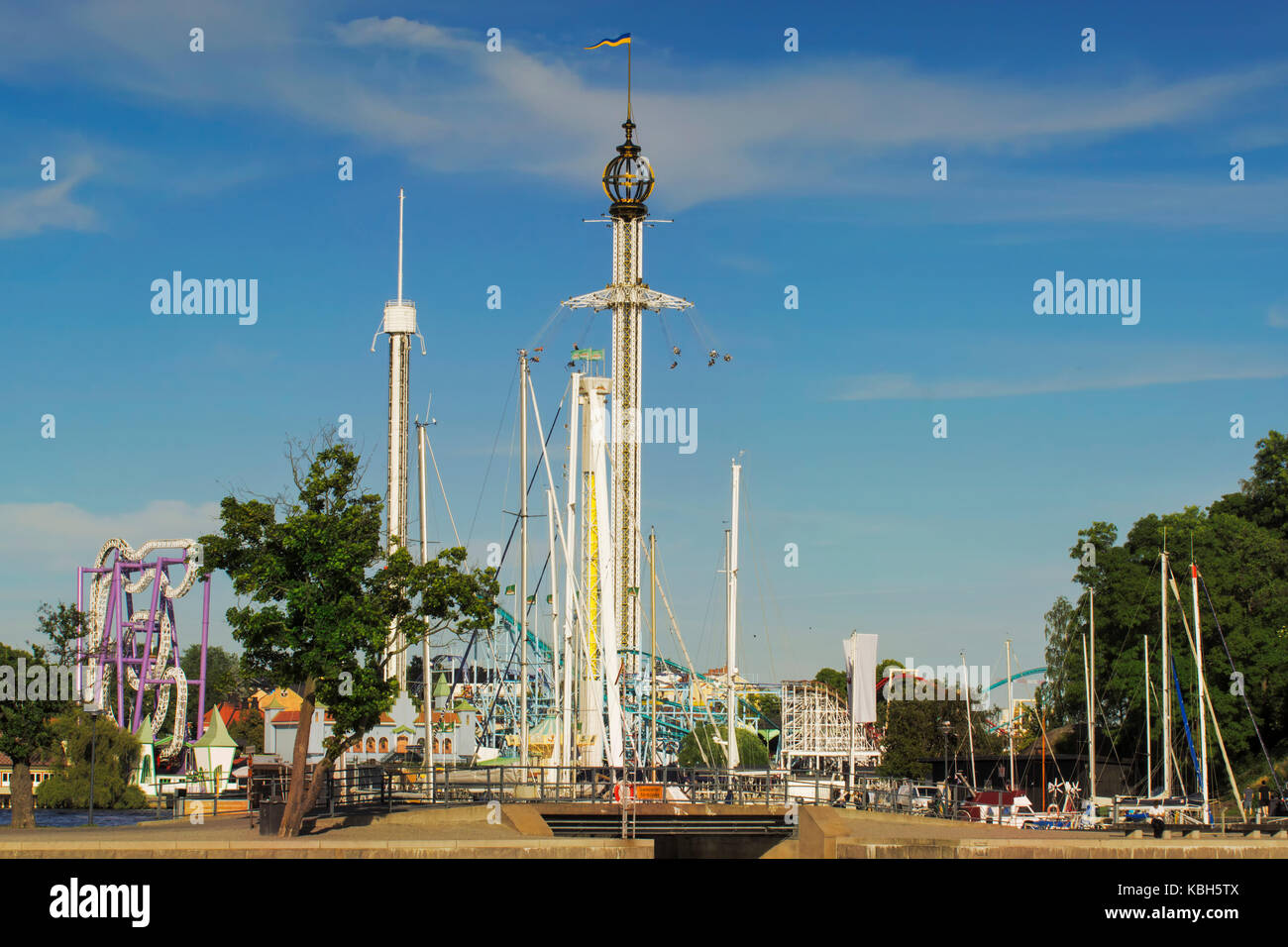 Grona Lund amusement park in Stockholm, Sweden Stock Photo - Alamy
