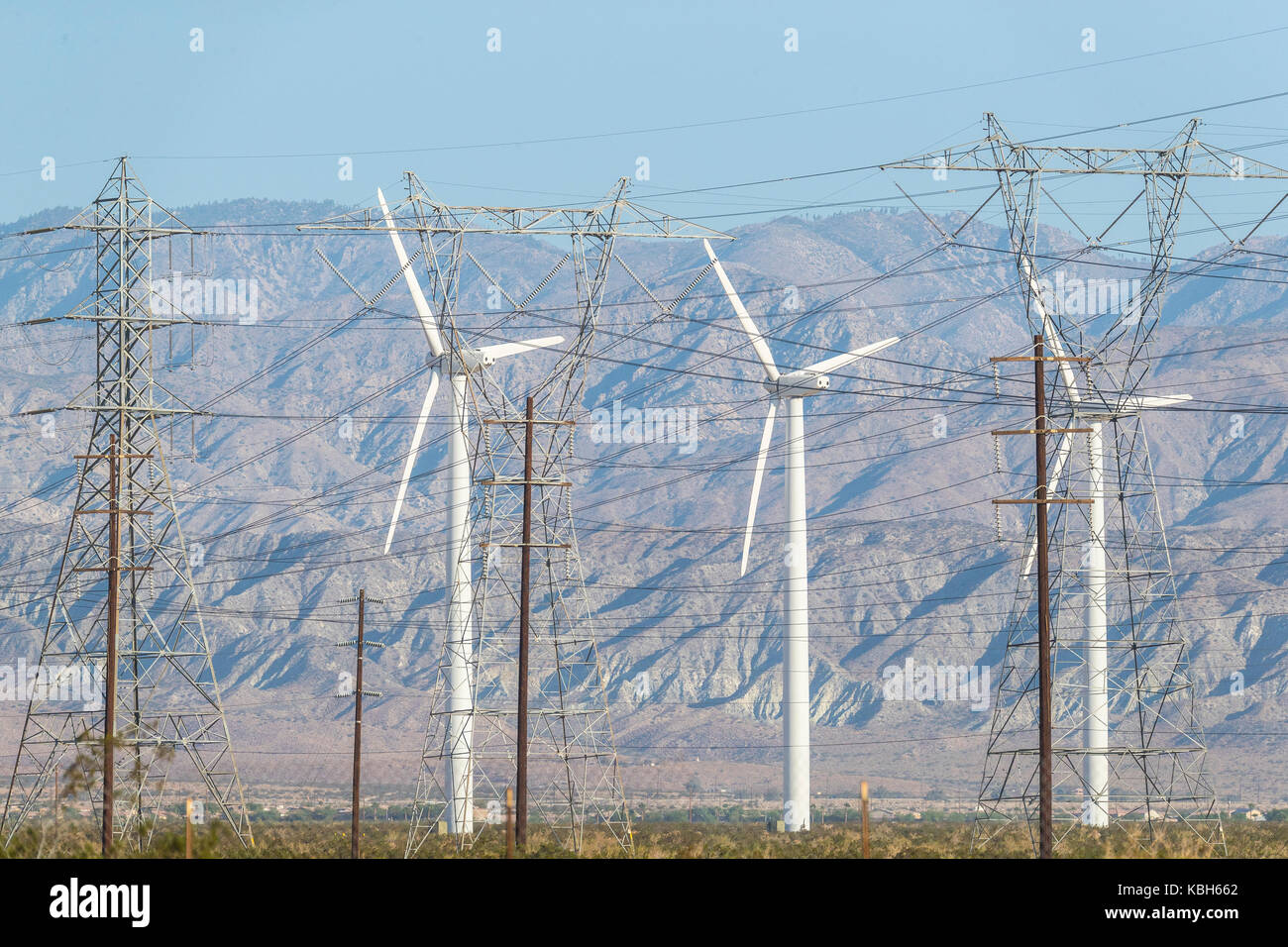 windmill electricity generators Stock Photo - Alamy