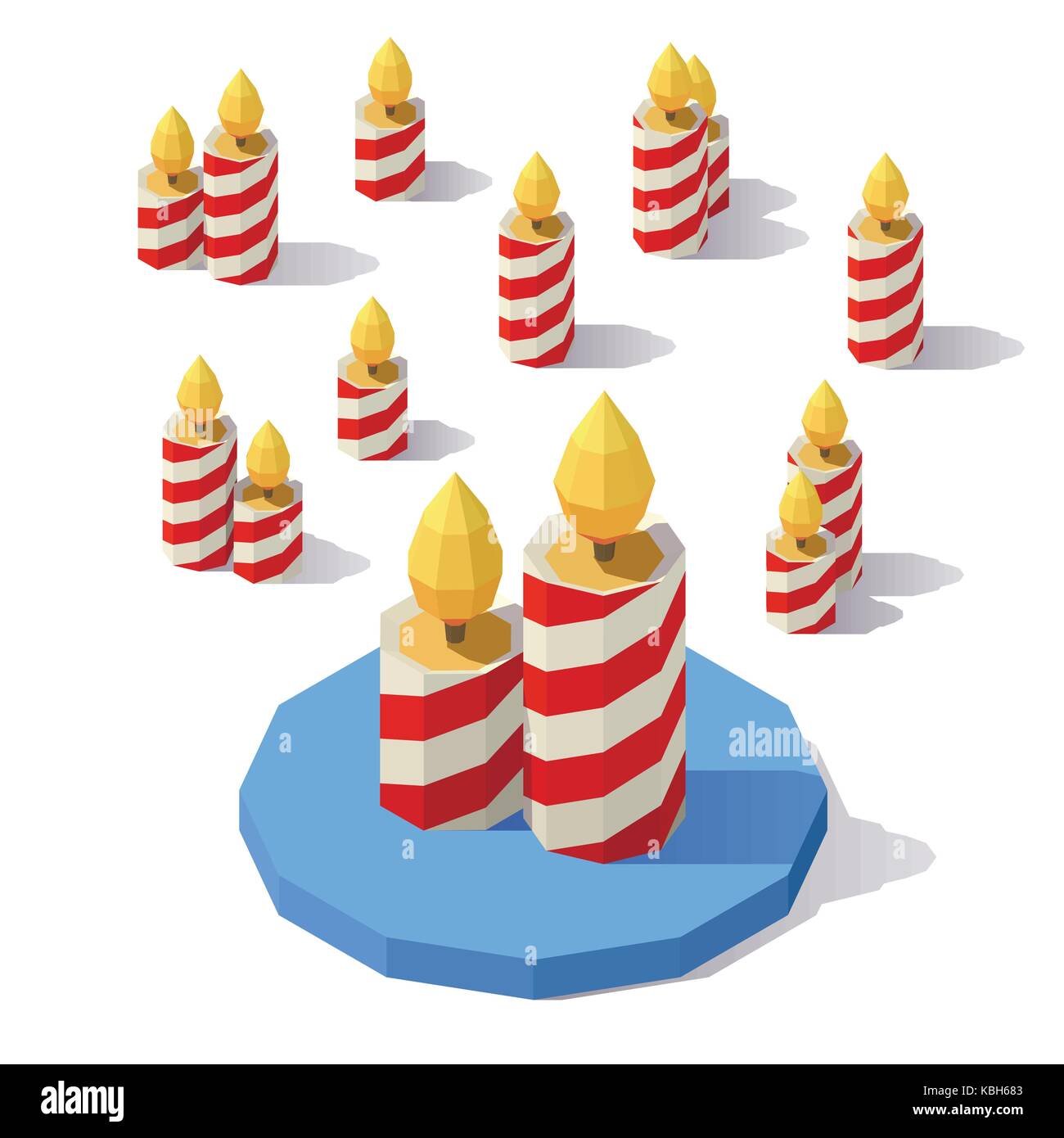 Fire flame candles isolated Stock Vector Images - Alamy