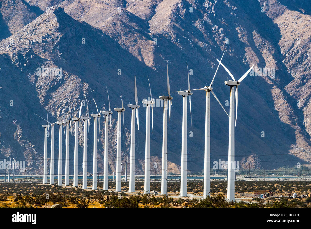 windmill electricity generators Stock Photo - Alamy