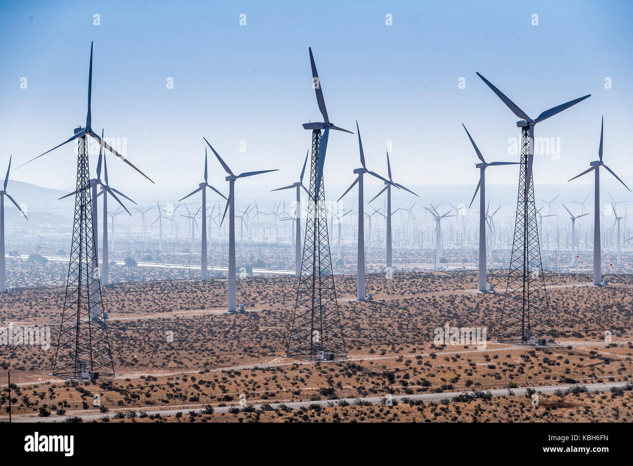 windmill electricity generators Stock Photo - Alamy