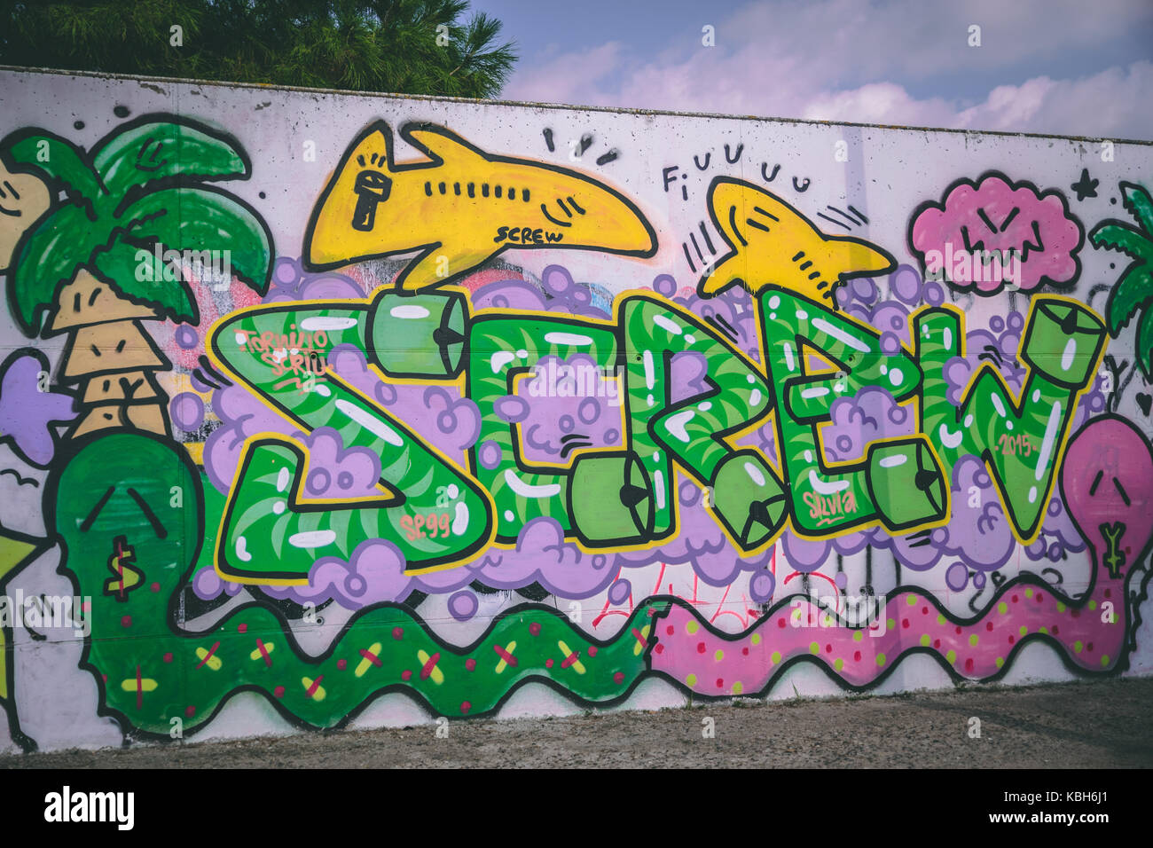 Graffiti & Street art - Barcelona, Spain Stock Photo - Alamy