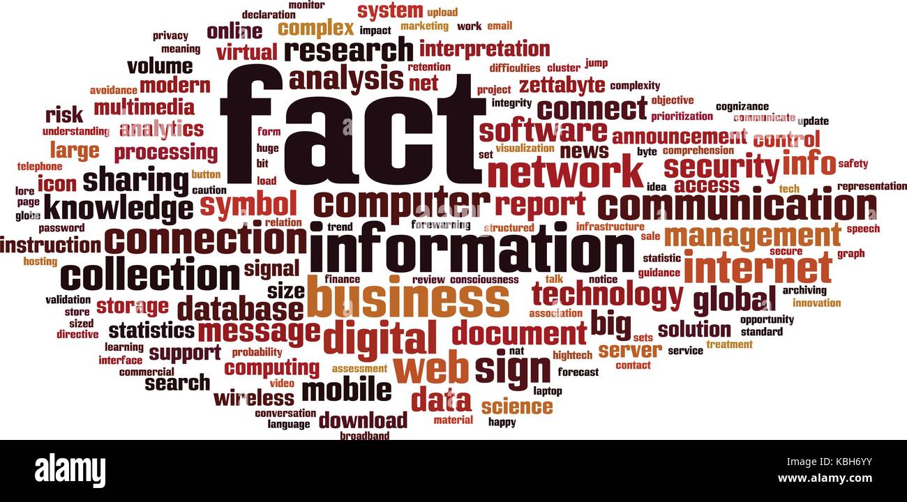 Fact word cloud concept. Vector illustration Stock Vector Image & Art ...