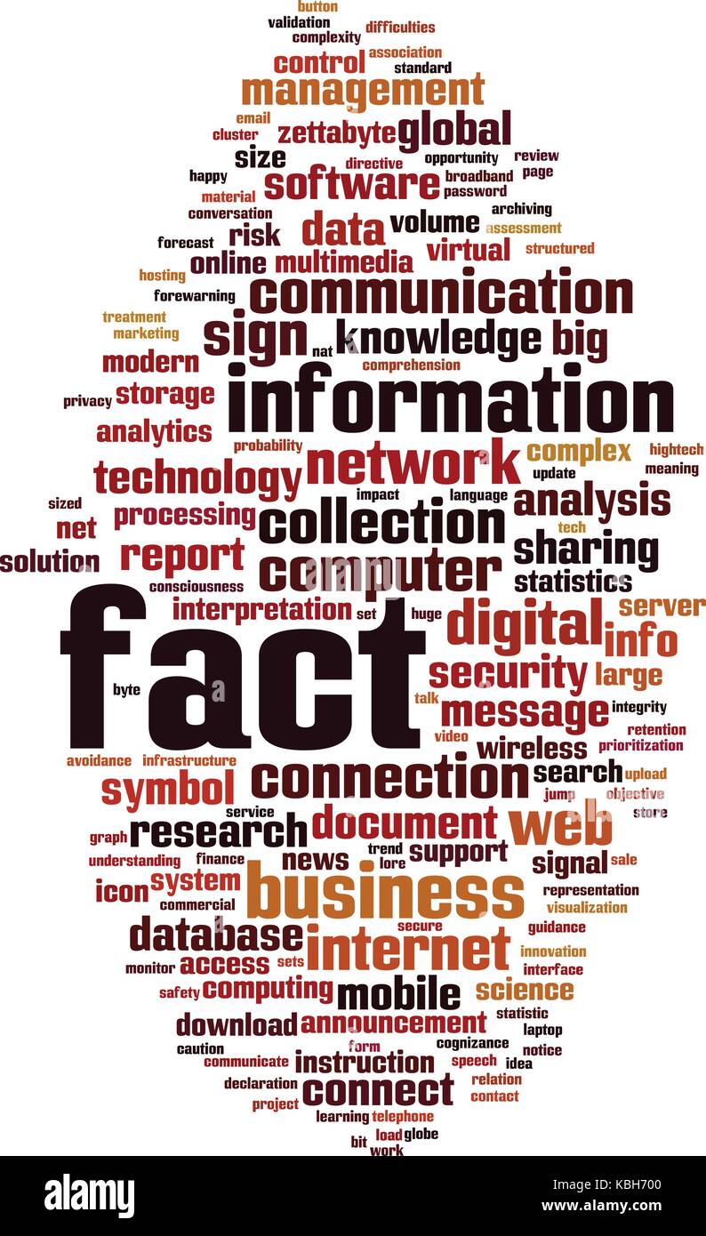 Fact word cloud concept. Vector illustration Stock Vector Image & Art ...