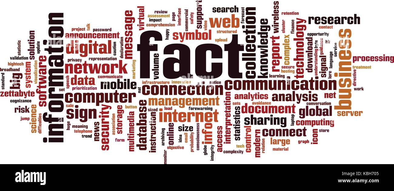 Fact word cloud concept. Vector illustration Stock Vector Image & Art ...
