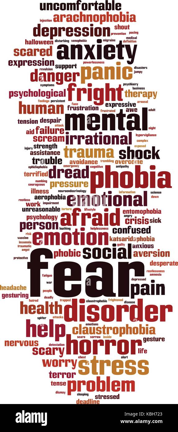 Fear word cloud concept. Vector illustration Stock Vector Image & Art ...